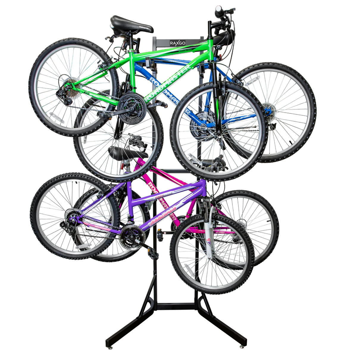 On Wheels Royxen Bike Storage 5 Bikes, Bike Rack Freestanding Jordan ...
